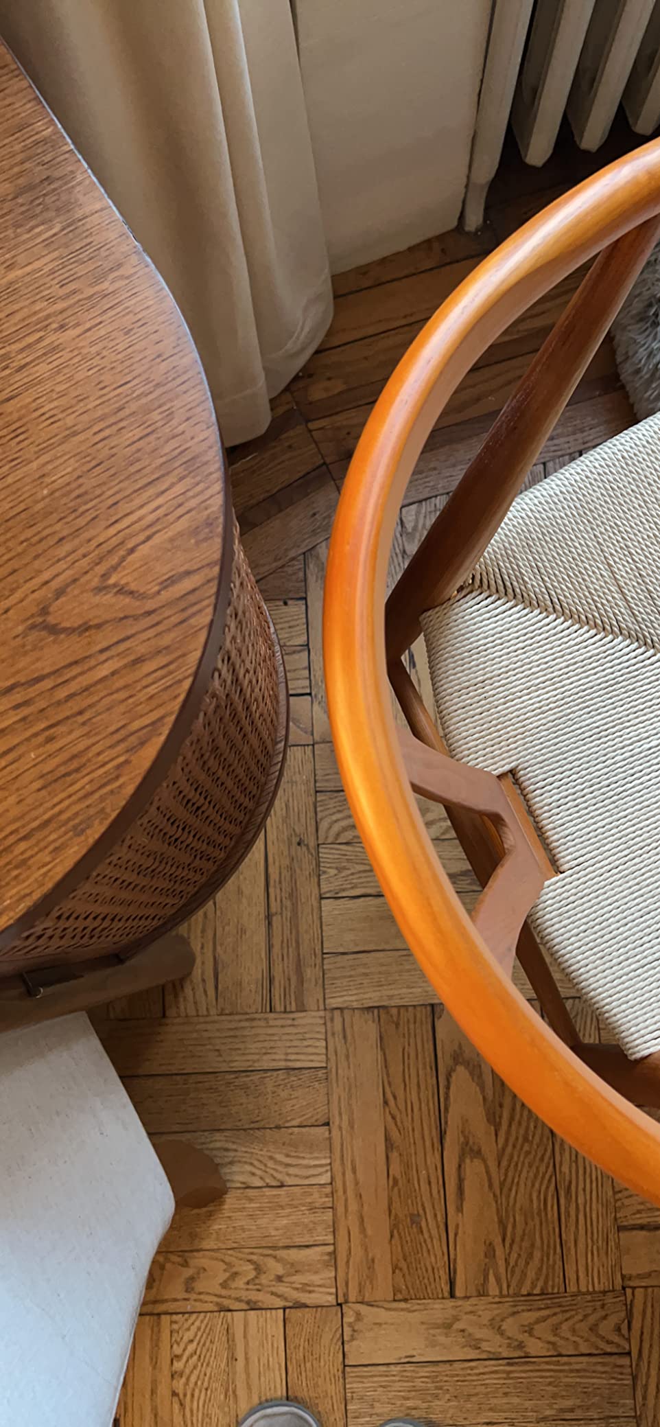 $27/mo - Finance VODUR Wishbone Chair Natural Solid Wood Dining Chair ...