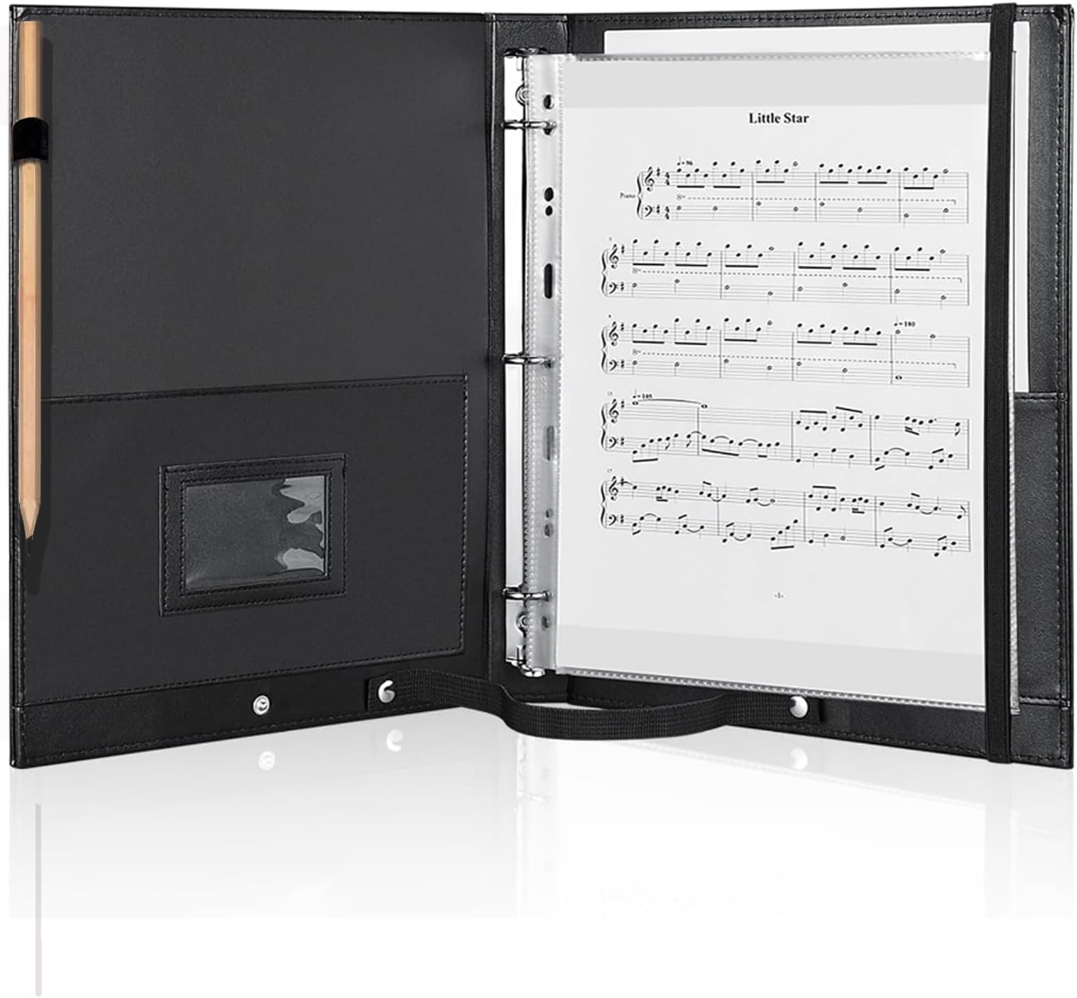 Amazon.com: Sheet Music Folder with 40 Sheet, Choir Folder with Hand ...