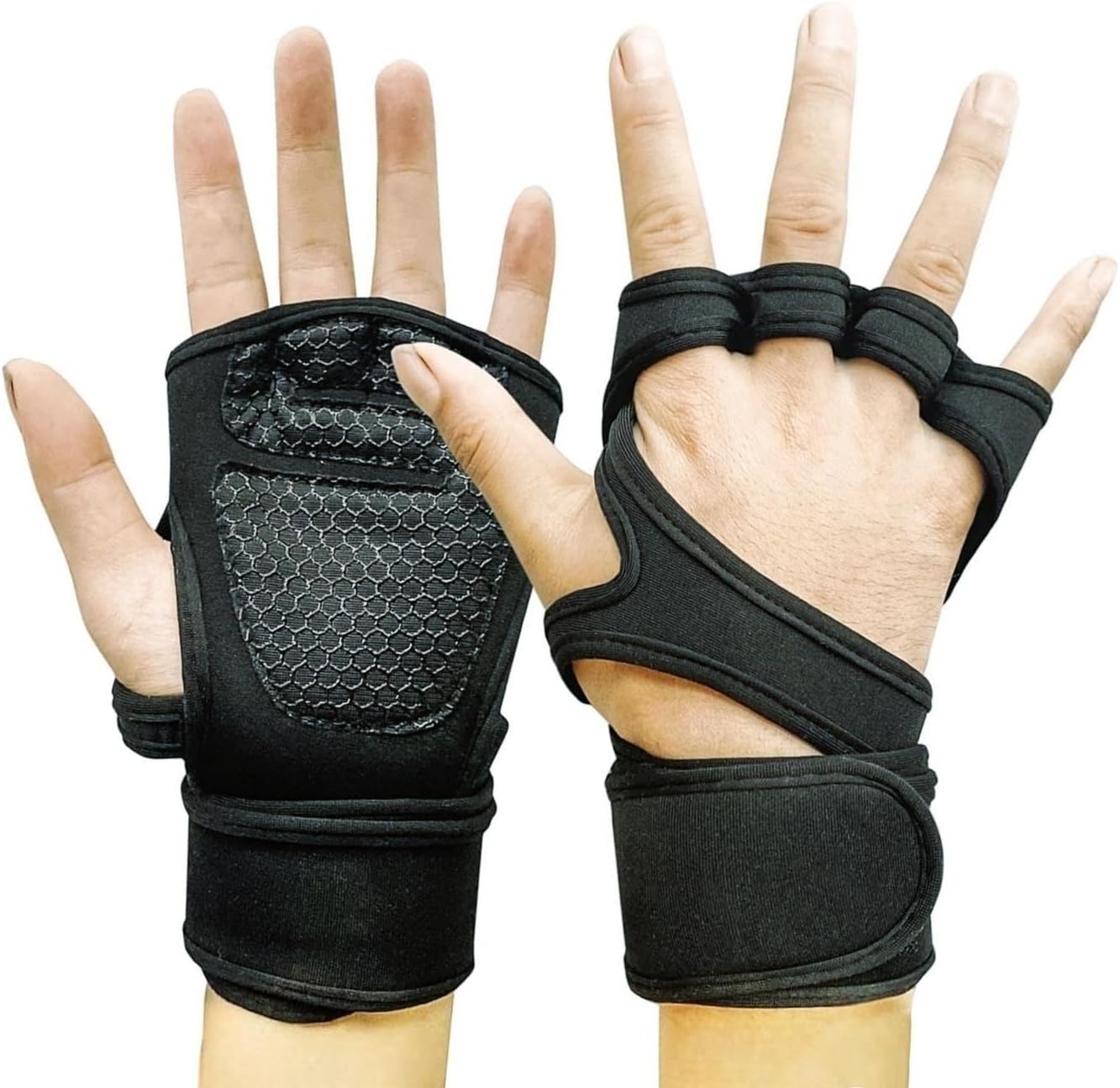 SKY-TOUCH Gym Gloves, Sports Cross Training Gloves With Wrist Support ...