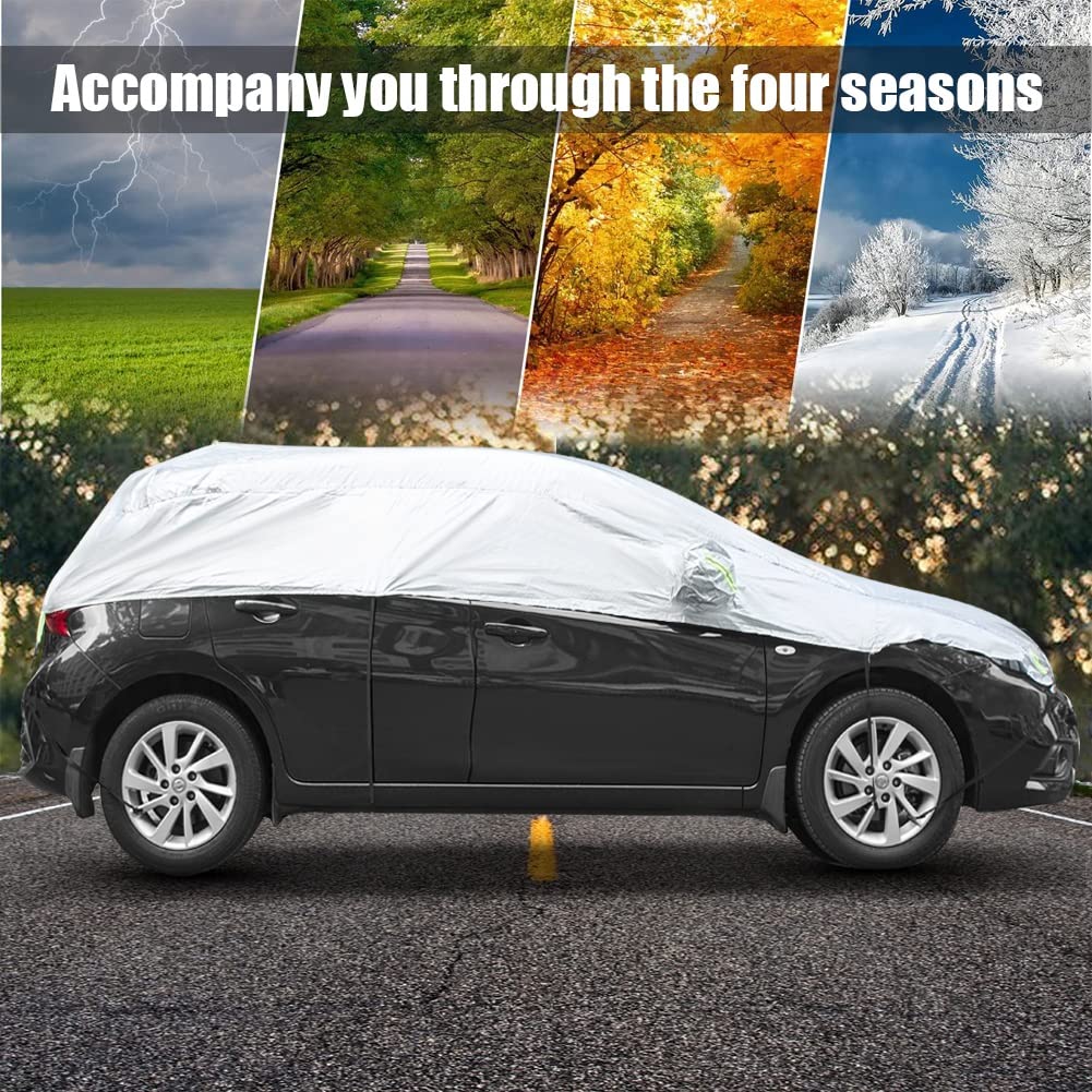 Blueshyhall Car Cover Waterproof All Weather, Half Exterior Cover ...