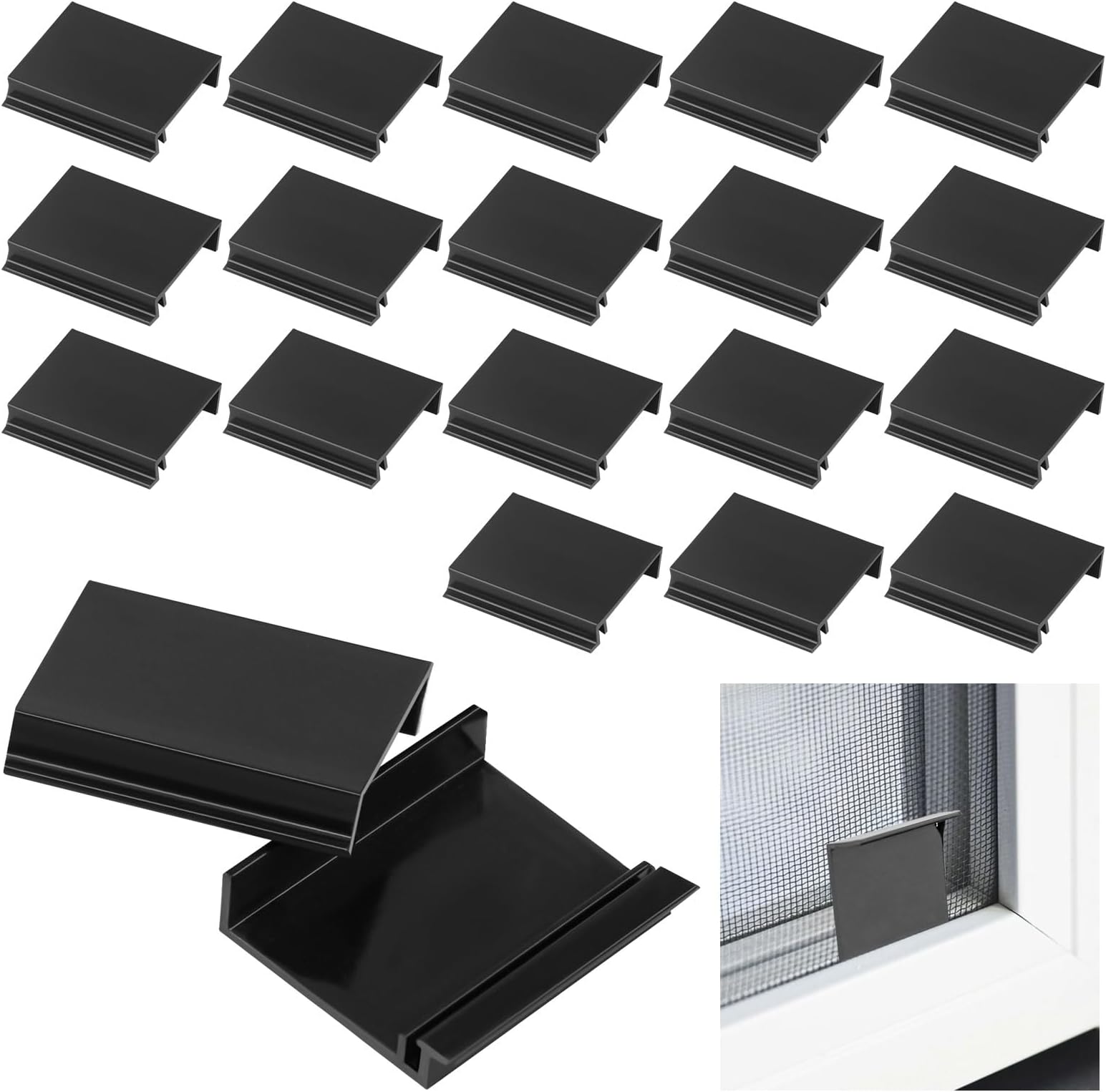 Window Screen Pull Tabs 20 Pack Replacement Universal Spline Channel ...