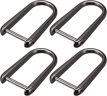 Amazon.com: uxcell D-Rings Screw in Shackle, 4Pcs 1.77 Inch Zinc Alloy ...