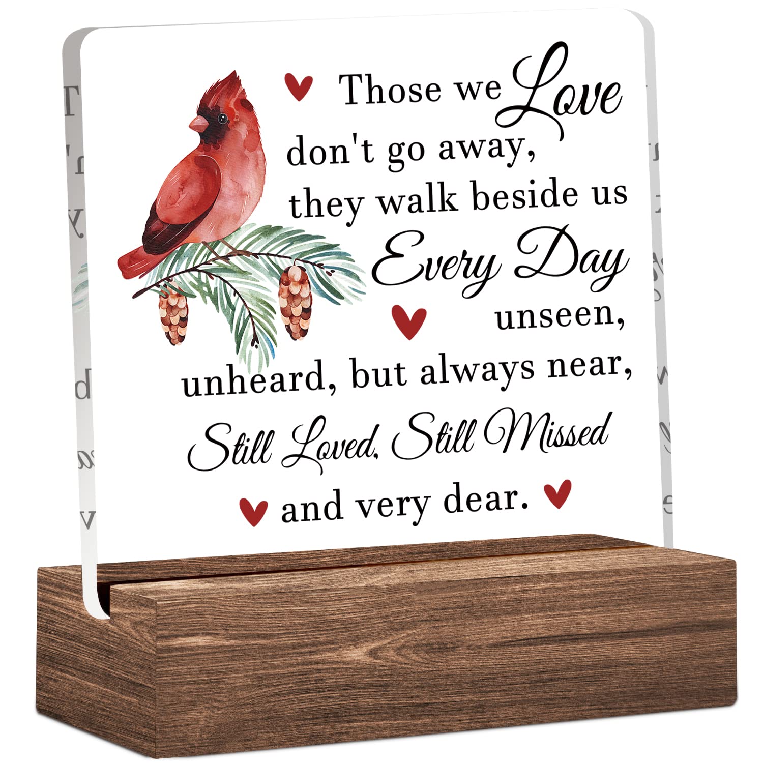 Amazon.com: Sympathy Memorial Gifts,Clear Desk Memory Decorative Sign ...