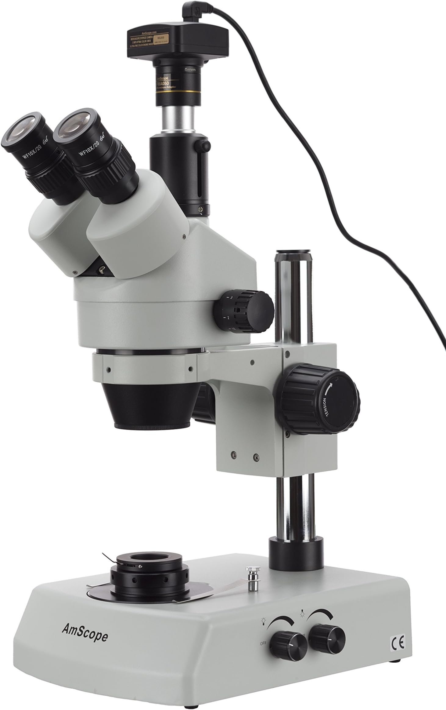 Amazon.com: AmScope 40x-800x Polarizing Metallurgical Microscope w Top ...