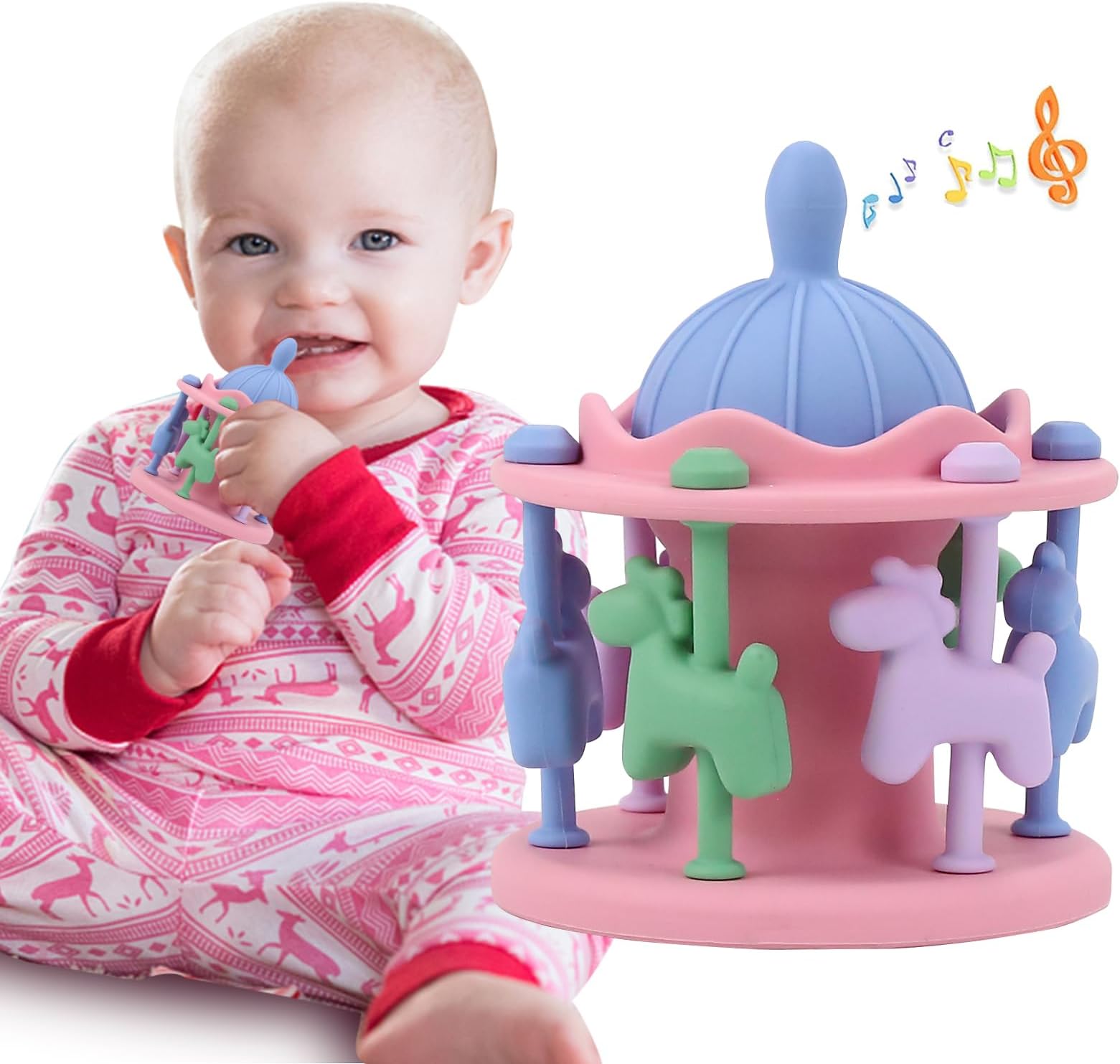 Amazon.com : Brushing Buddy - 2-in-1 Silicone Teether and Brushing-Time ...