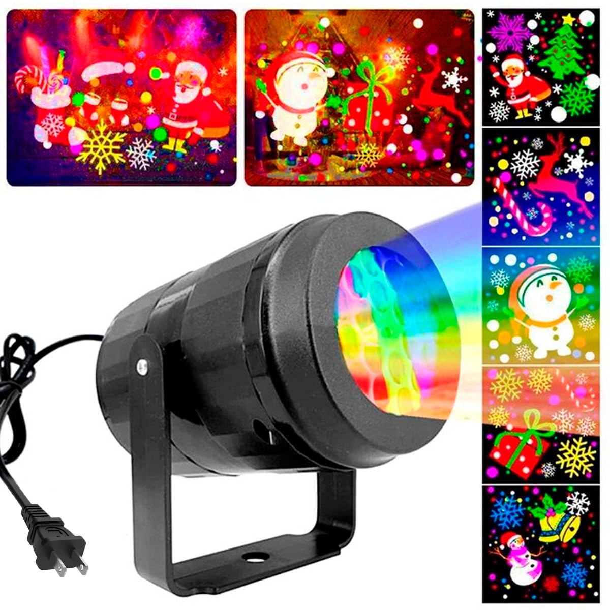 Proyector De Luces Navidad Laser De Navidad Dibujos Navideña : Amazon ...