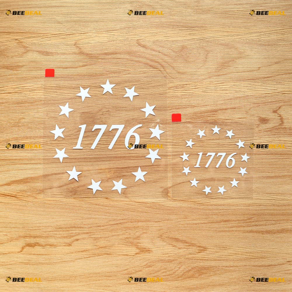Amazon.com - 1776 Flag 13 Stars Circle Sticker Decal Vinyl 09242b - 2 ...