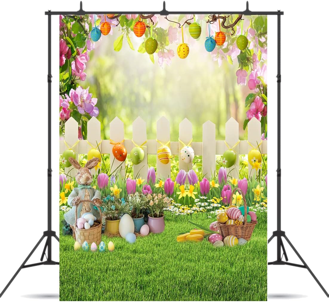 Amazon.com : AOFOTO 3x5ft Easter Eggs Background Spring Meadow ...