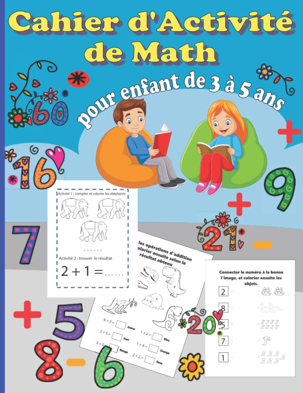 Buy Cahier d'activité de Math pour enfant de 3 à 5 ans: Livre de ...
