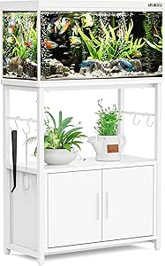 Amazon.co.jp: DEWEL 水槽スタンド 水槽台 幅60 奥行30 高さ70cm 総耐荷重約200kg 3段 収納 ラック 棚 水槽用 頑丈 水槽置き台 組立式 アジャスター付き ...