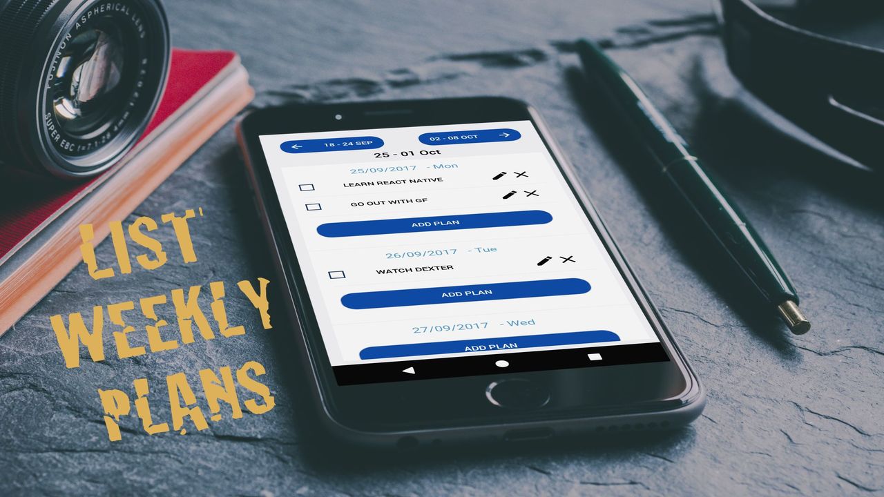 Weekly Plans - App on Amazon Appstore