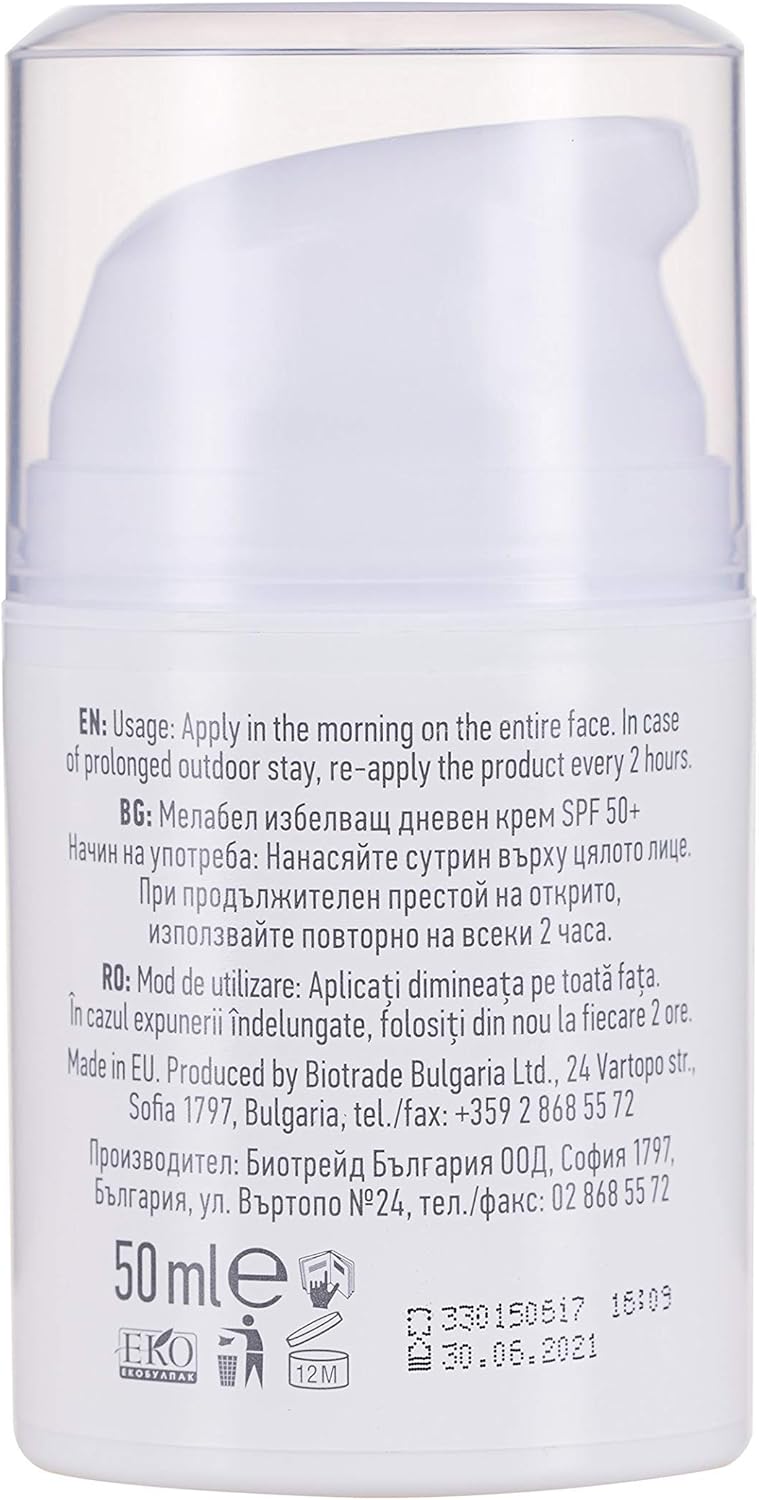 Melabel™ Whitening Day cream with SPF 50 sun protection 50 ml, Lightens ...