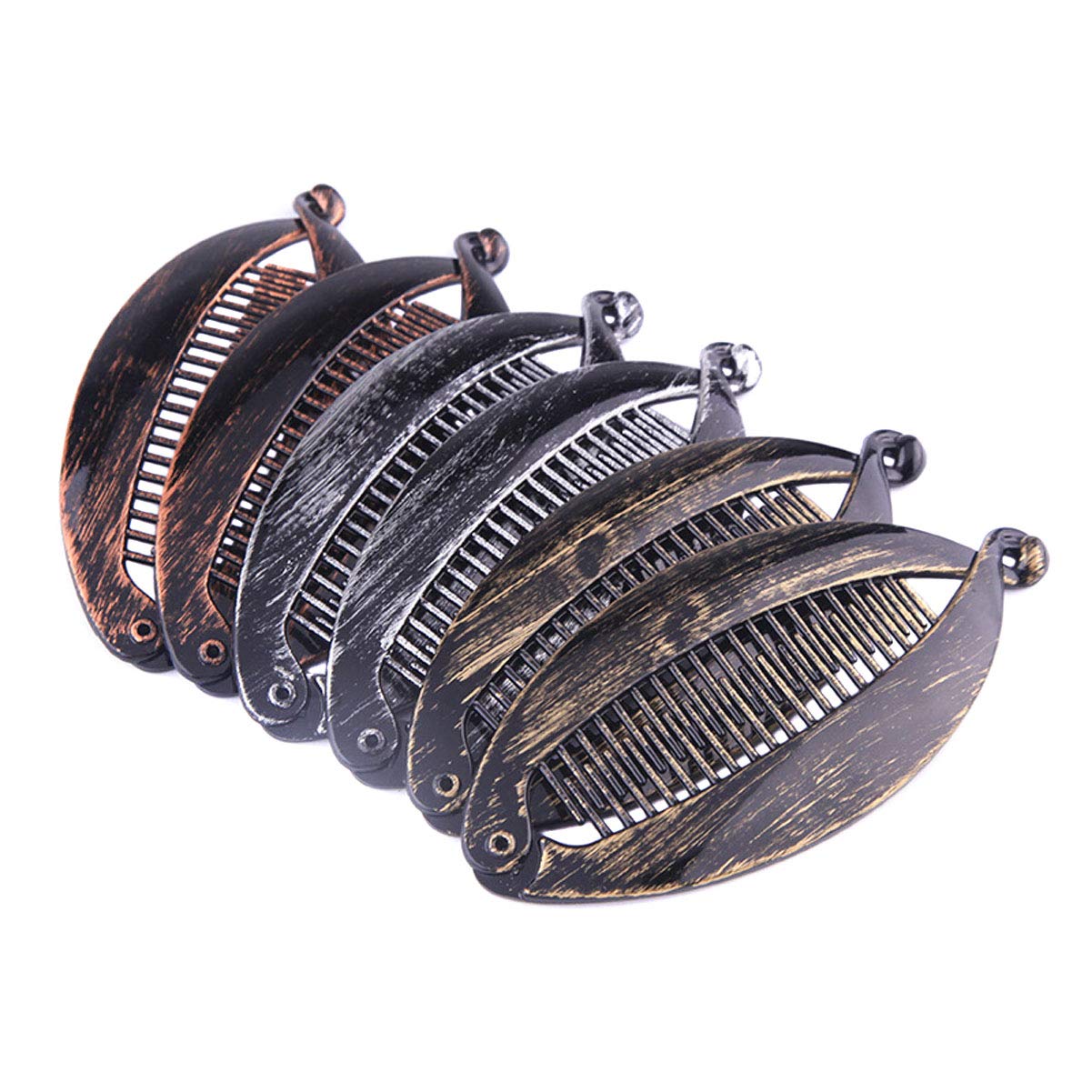 Amazon.com : Numblartd 6Pcs Vintage Fishtail Clip Comb Banana Hair Clip ...