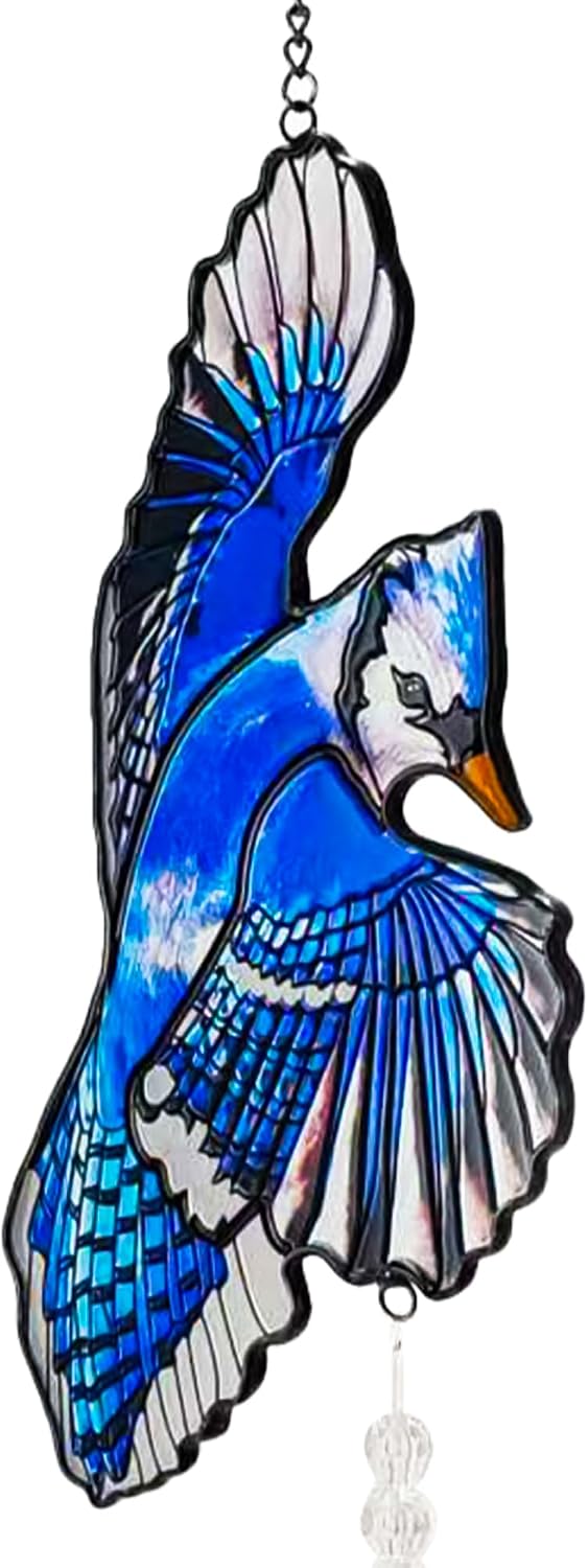 Amazon.com: Blue Bird Suncatcher for Window Hanging and Outdoors ...
