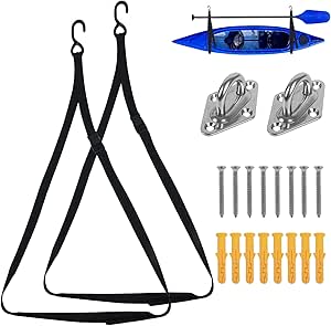VEITHI Kayak Storage from Wall or Ceiling Holds 100 lbs,Adjustable ...