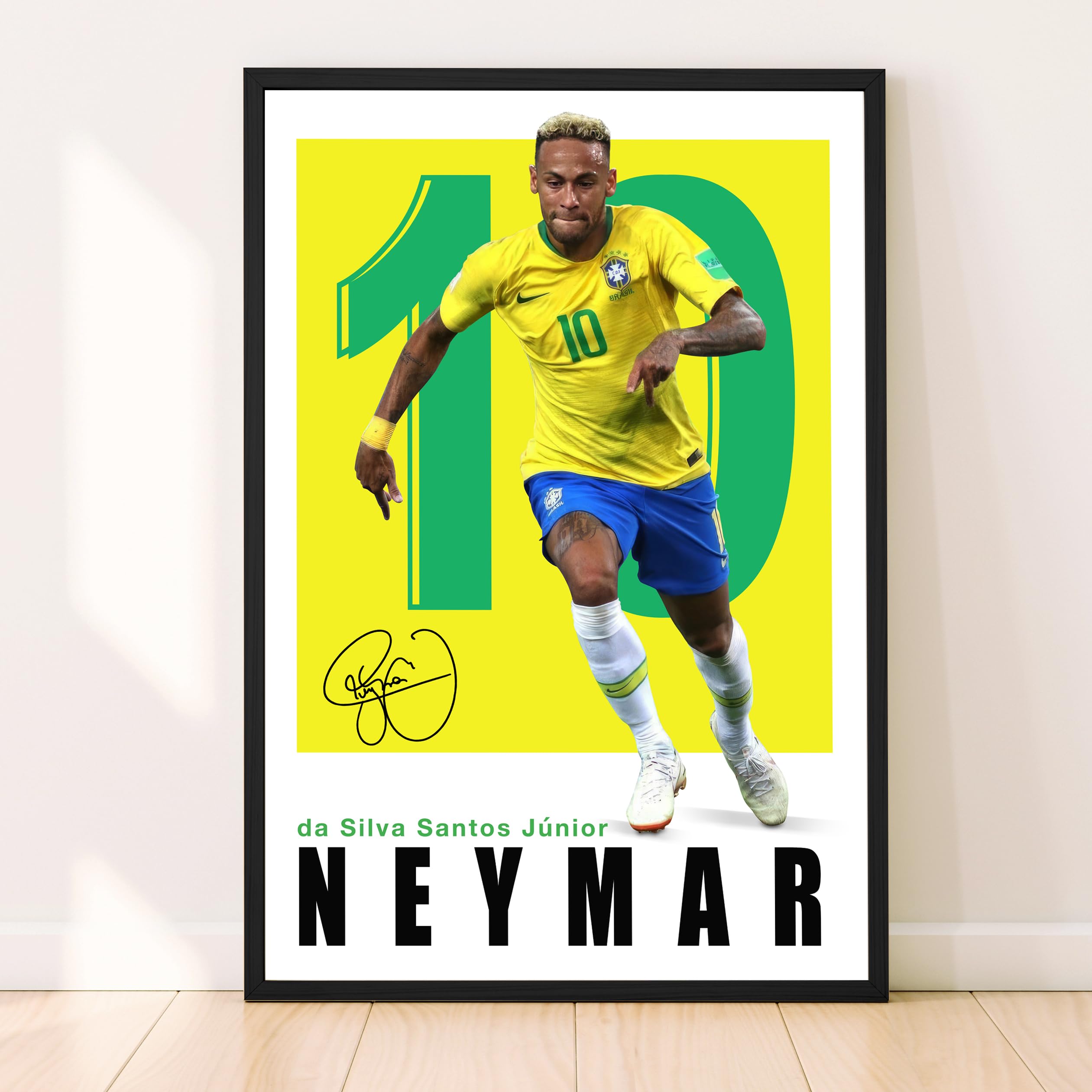 Amazon.com: Neymar Poster, Famous Soccer Player Posters, Neymar JR ...