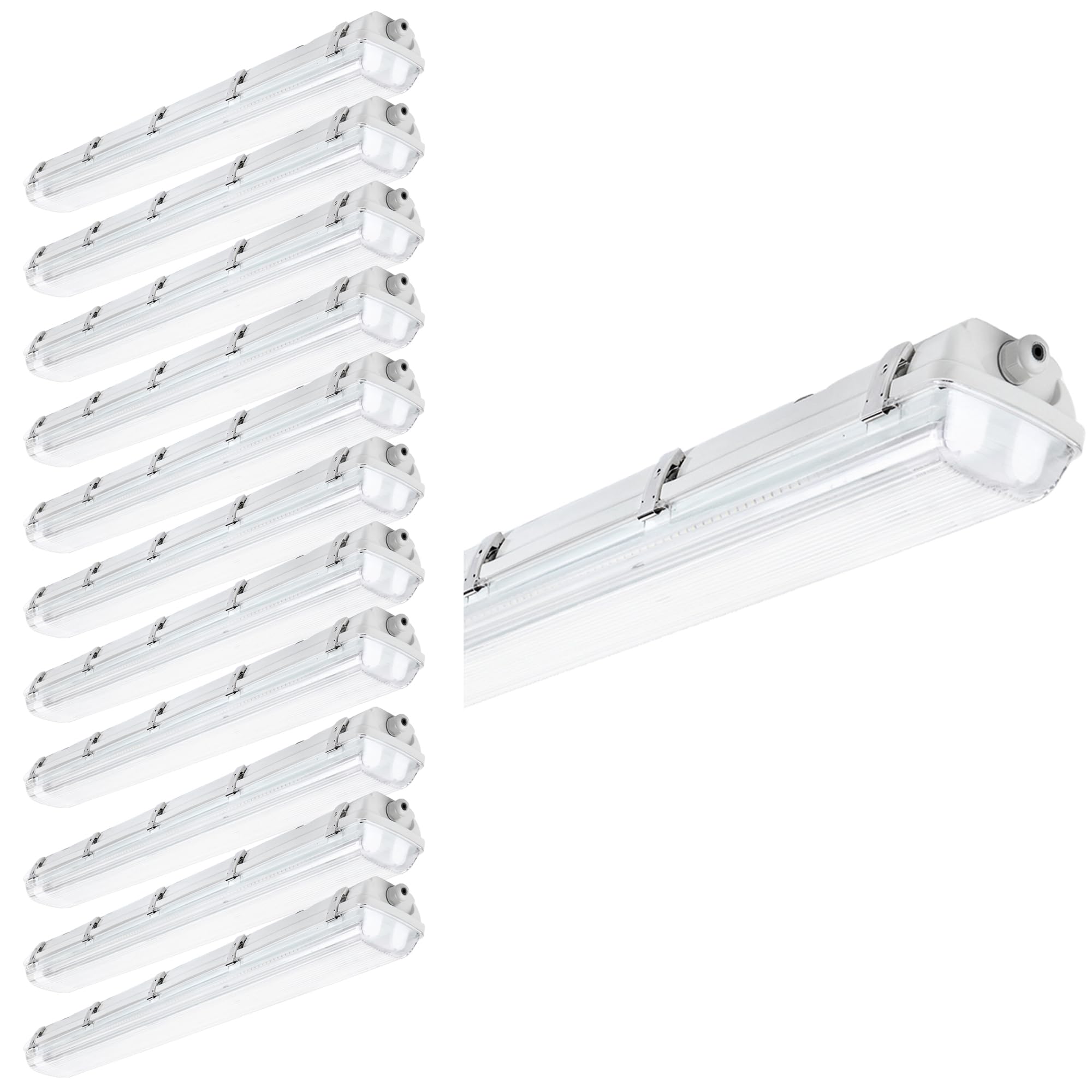 BRILLIHOOD LED Vapor Proof 4ft Light Fixture, 36 Watt, 4000lm, 6000K ...