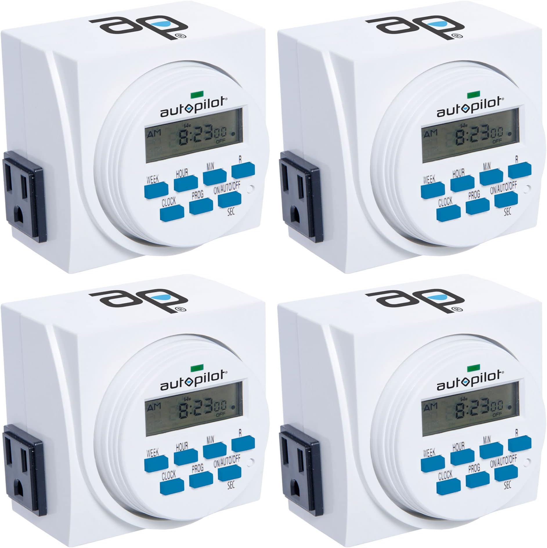 Amazon.com: Autopilot Dual Outlet 7-Day Grounded Digital Programmable ...