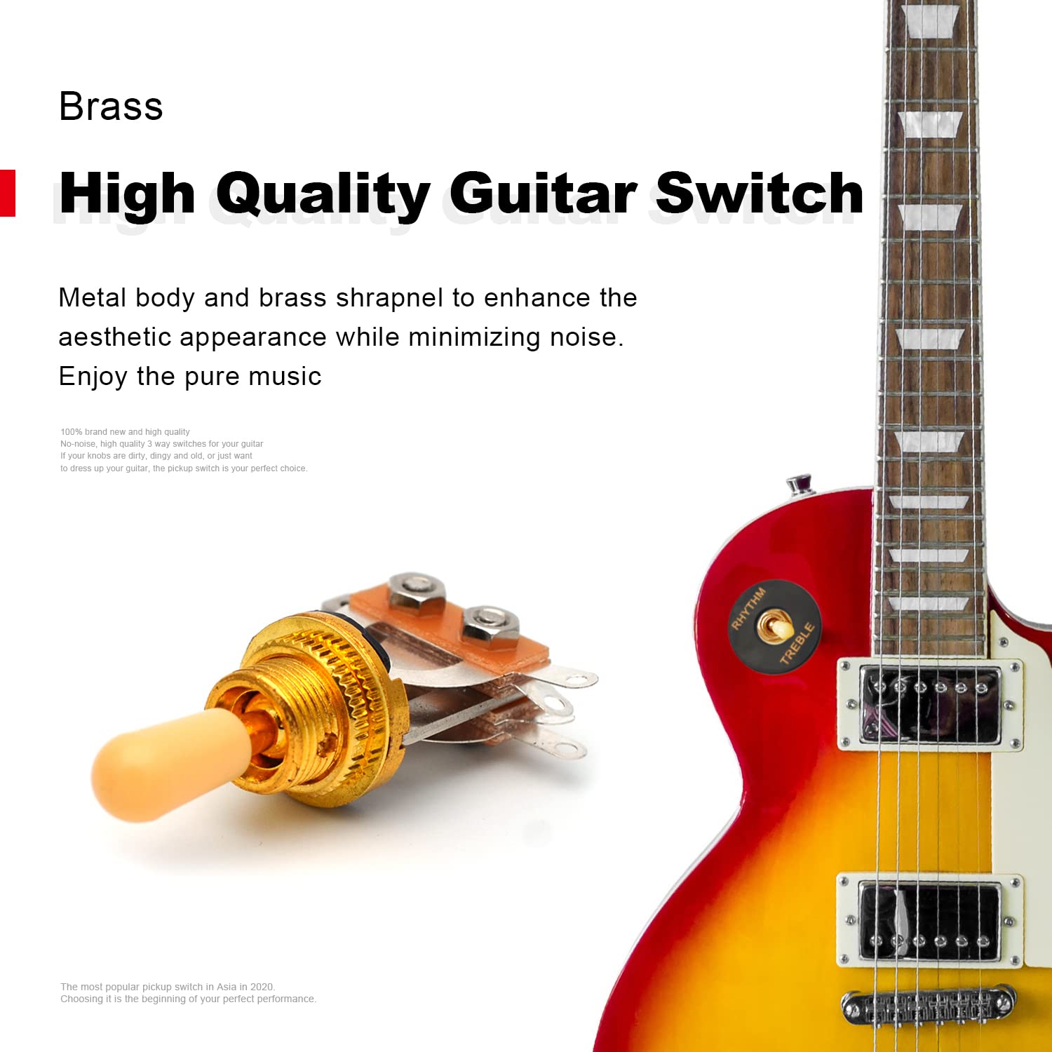Snapklik.com : SAPHUE Guitar 3 Way Toggle Switch Position Short ...