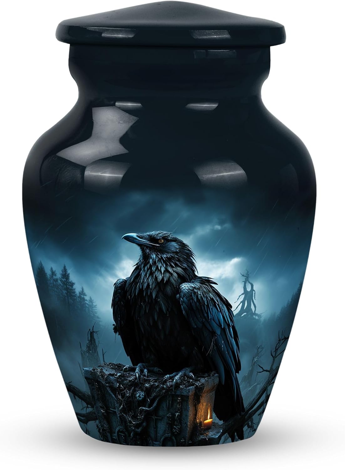 Amazon.com: KARYLIZ The Raven's Vigil - Small Decorative Urn for Adult ...