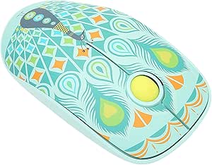 Gaming Mouse, 1500DPI 3 Smart Power Saving Modes Wireless Mouse Peacock ...