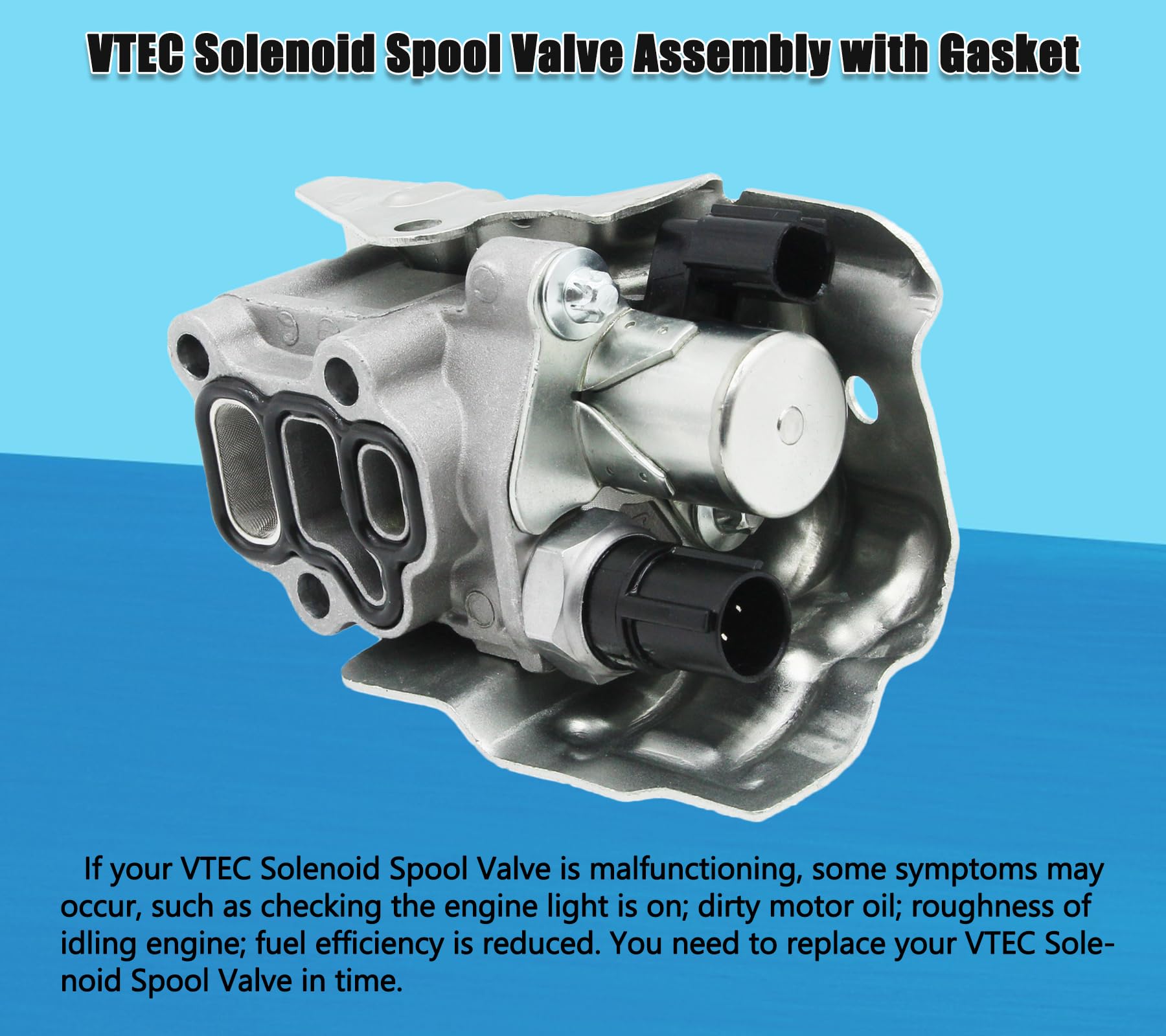Honda Genuine Civic VTEC Solenoid Spool Valve Assembly With Gasket ...