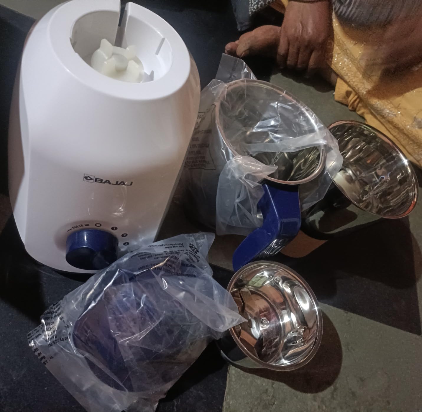 Buy Bajaj Ninja Series Grace 500W Mixer Grinder| Mixie For Kitchen with ...