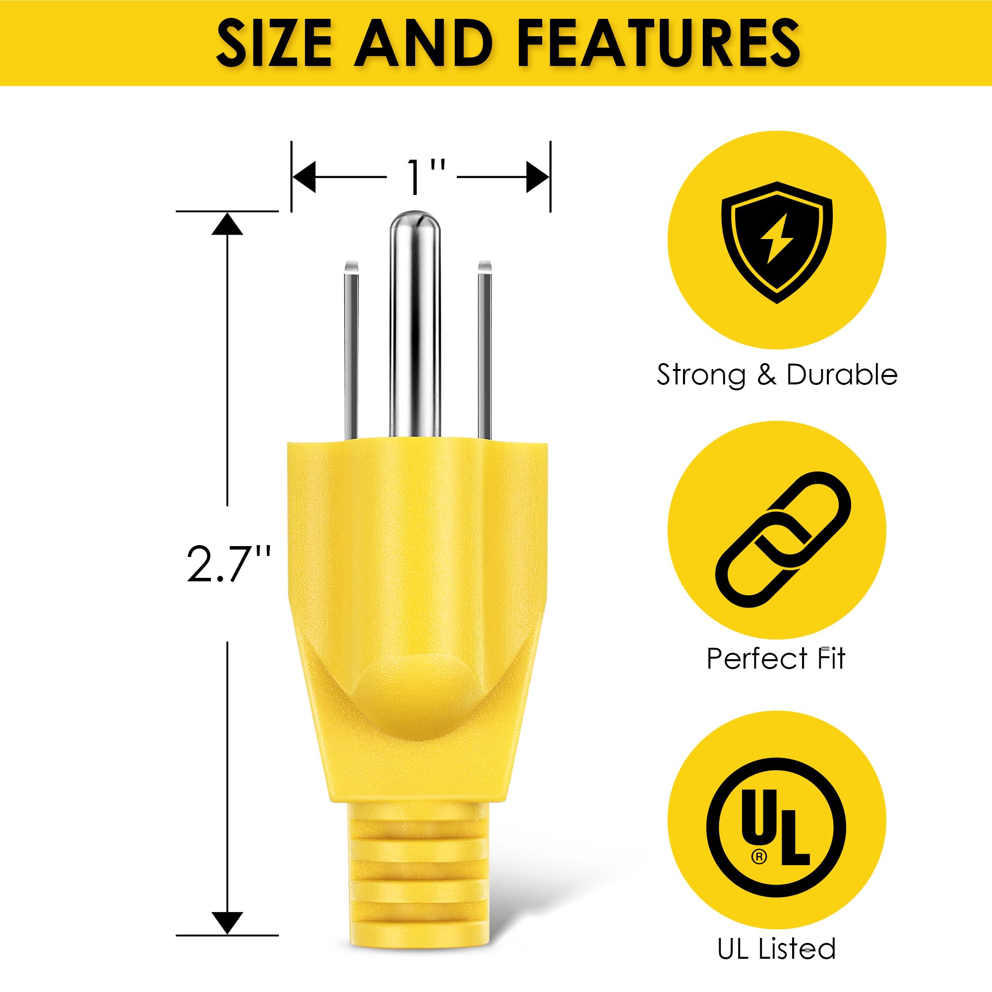 Snapklik.com : Dreyoo 1 Pack Neutral Ground Bonding Plug For Portable ...