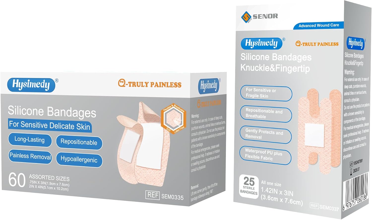 Amazon.com: Silicone Bandages Assorted Size Fingertip Bandages for ...