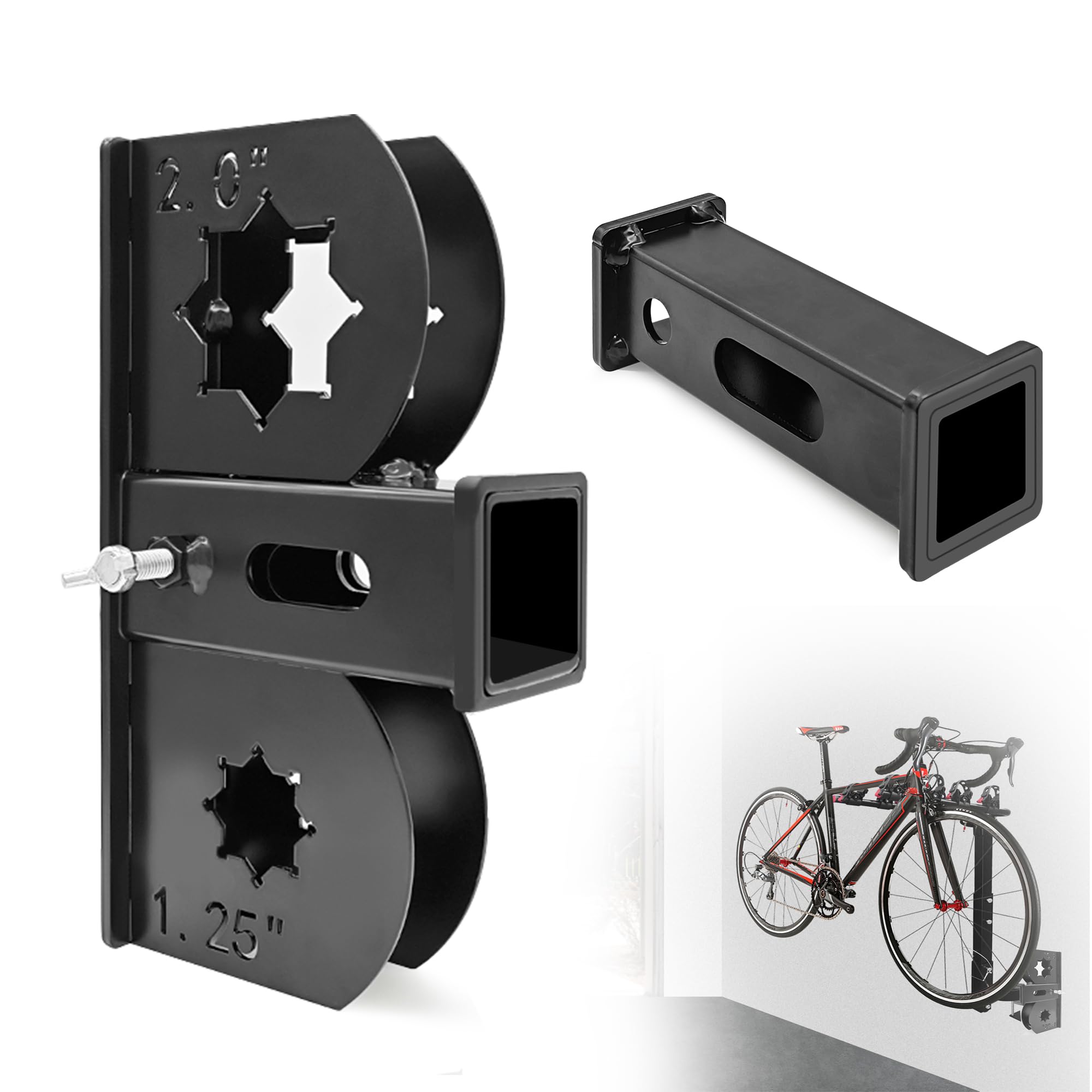 Snapklik.com : Heavy Duty Hitch Wall Mount For 1-1/4" And 2" Receiver ...