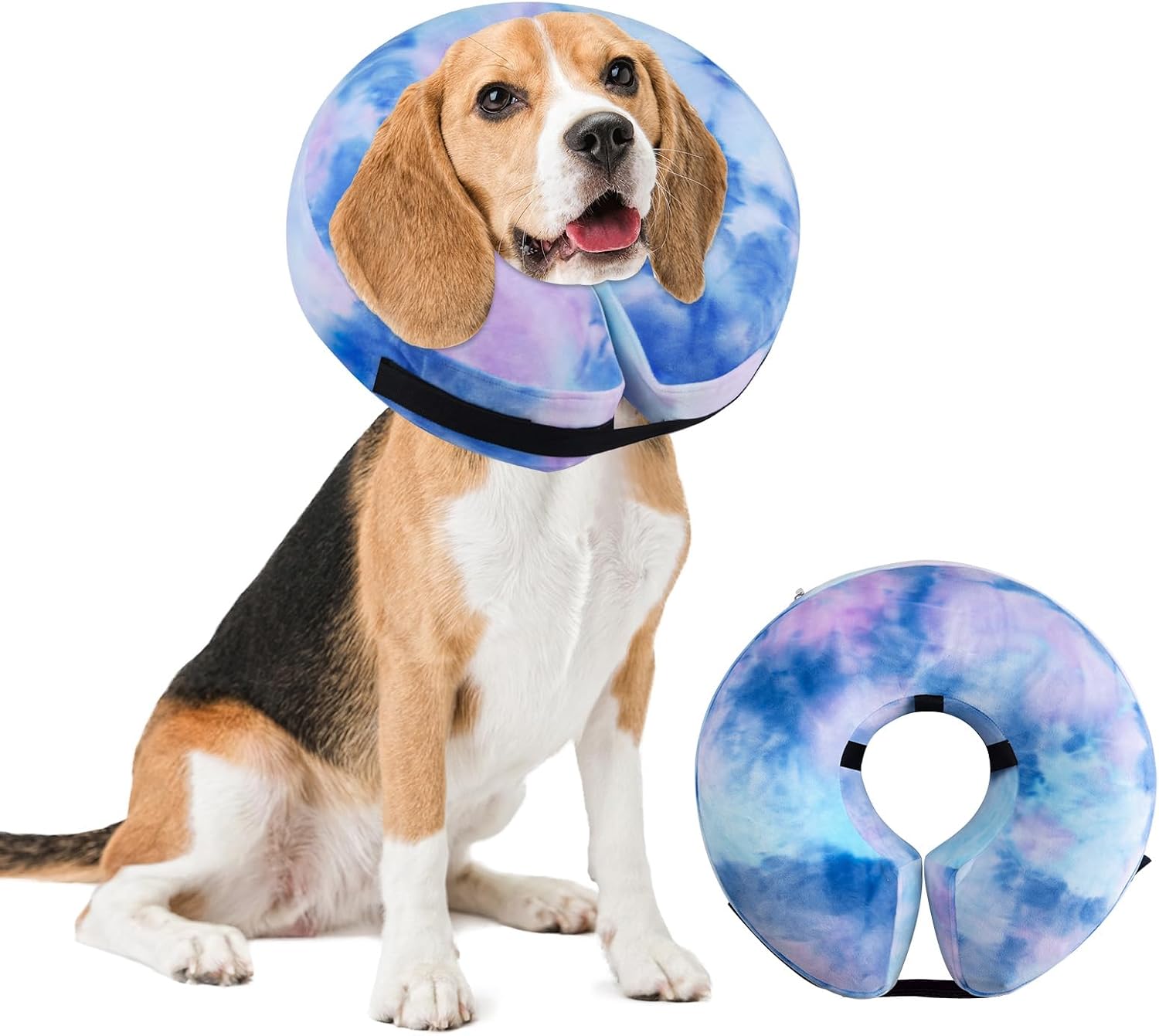 Amazon.com : Dog Cone, Y-blue Cone Collar Inflatable Dog Neck Collar ...