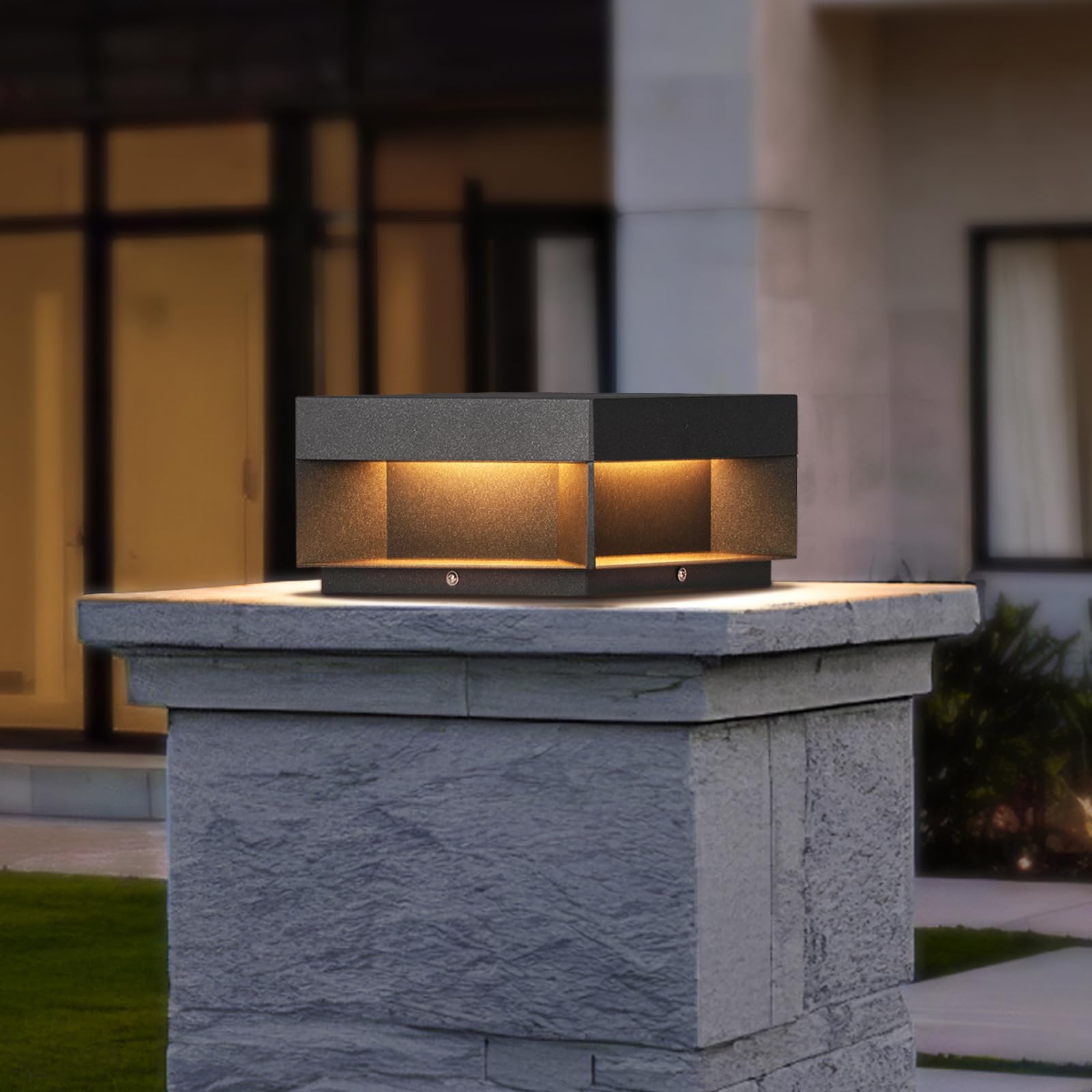 Modern Driveway Column Pillar Lights Modern Pillar Light—TS PL101