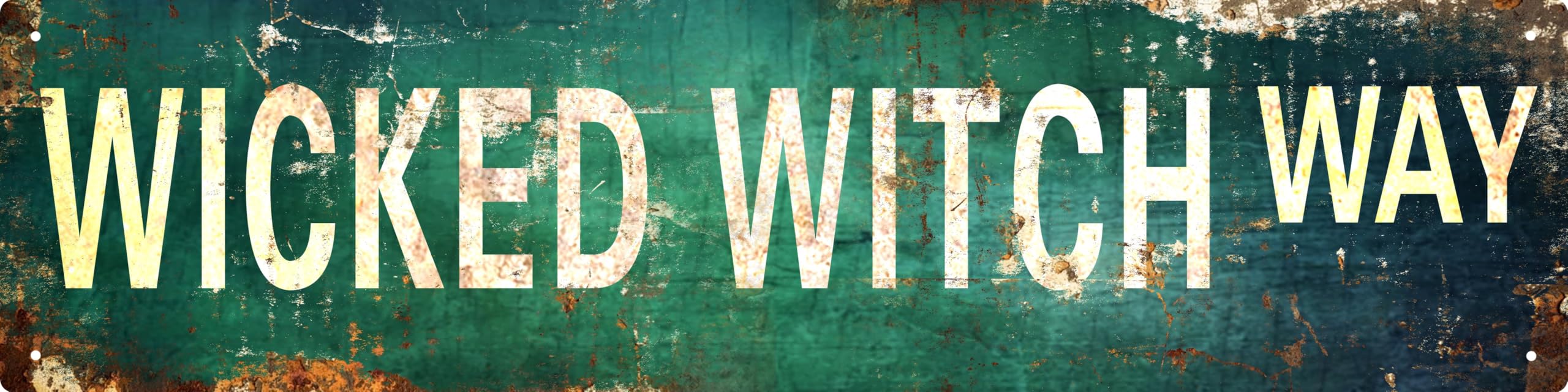 Amazon.com: AWISZZZ Vintage Metal Tin Sign Retro Wicked Witch Way Signs ...