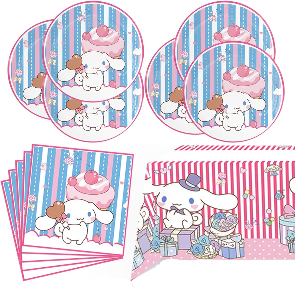 Amazon.com: 41Pcs Cinnamoroll Birthday Decorations, Cinnamoroll Party ...