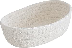 Amazon.com: AOLHXY Small Woven Baskets, Tiny Oval Shallow Storage ...