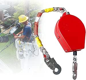 Self Retracting Safety Harnesses Self Retracting Lifeline 330Lbs Fall ...