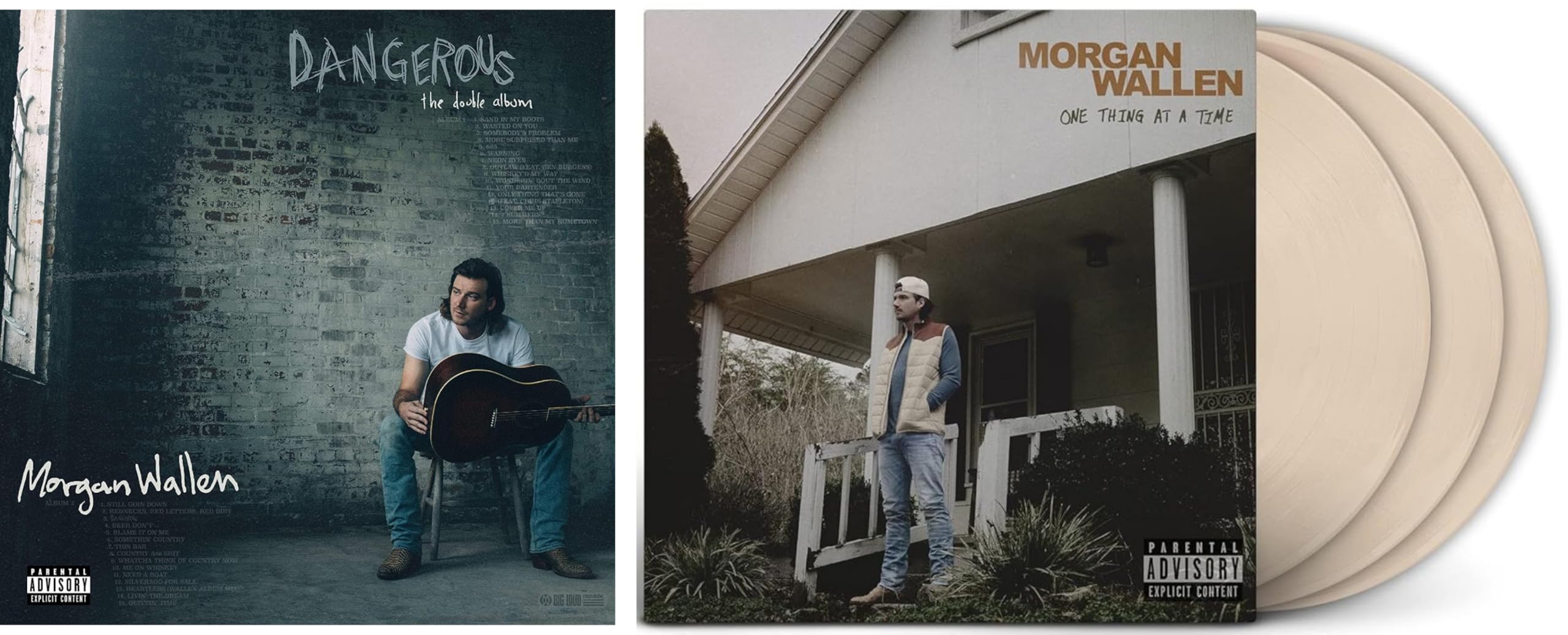 Amazon.com: Morgan Wallen 2 Album Vinyl Record Collection - Dangerous ...