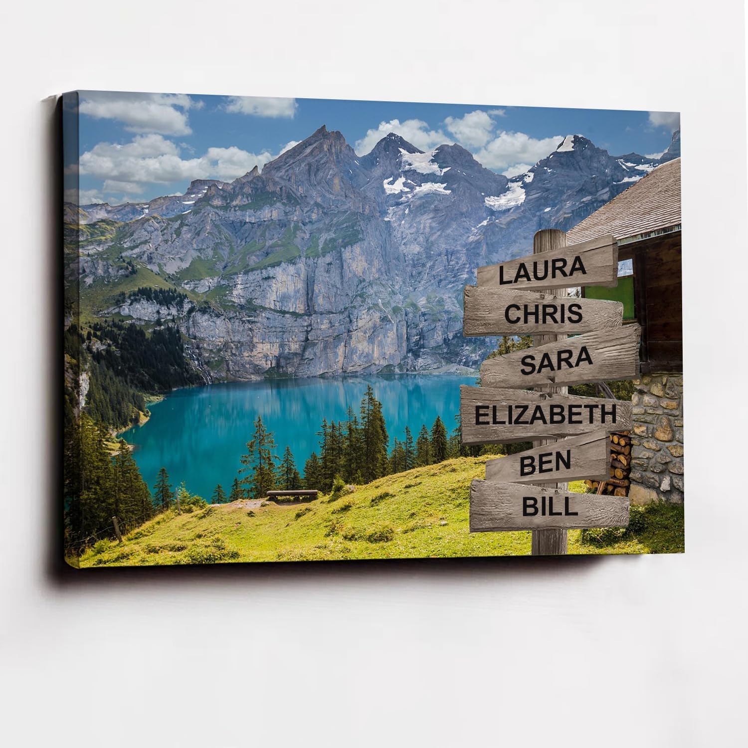 Amazon.com: Personalized Family Street Sign Canvas, Custom Vintage ...