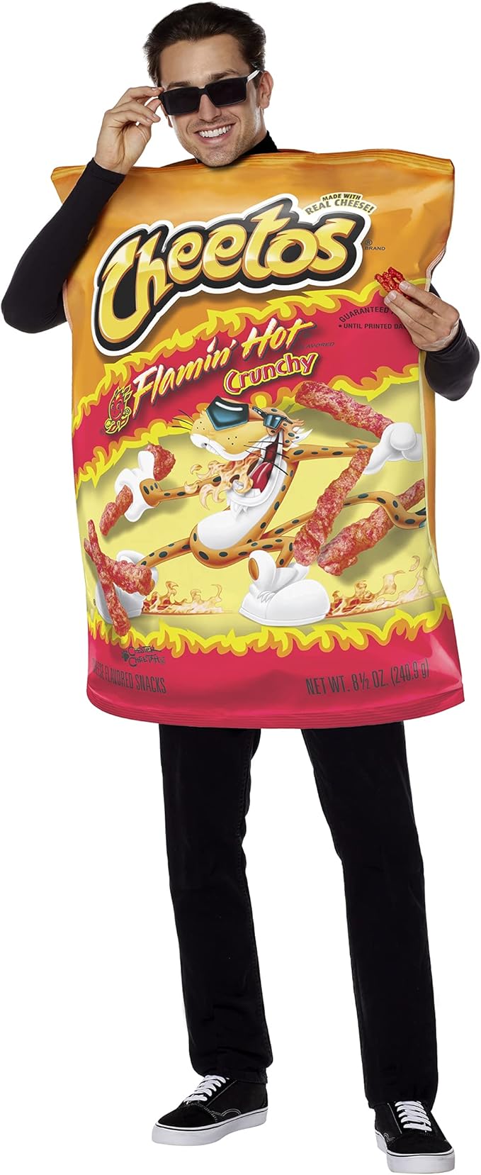 Amazon.com: Spirit Halloween Cheetos Adult Flamin’ Hot Cheetos Bag ...