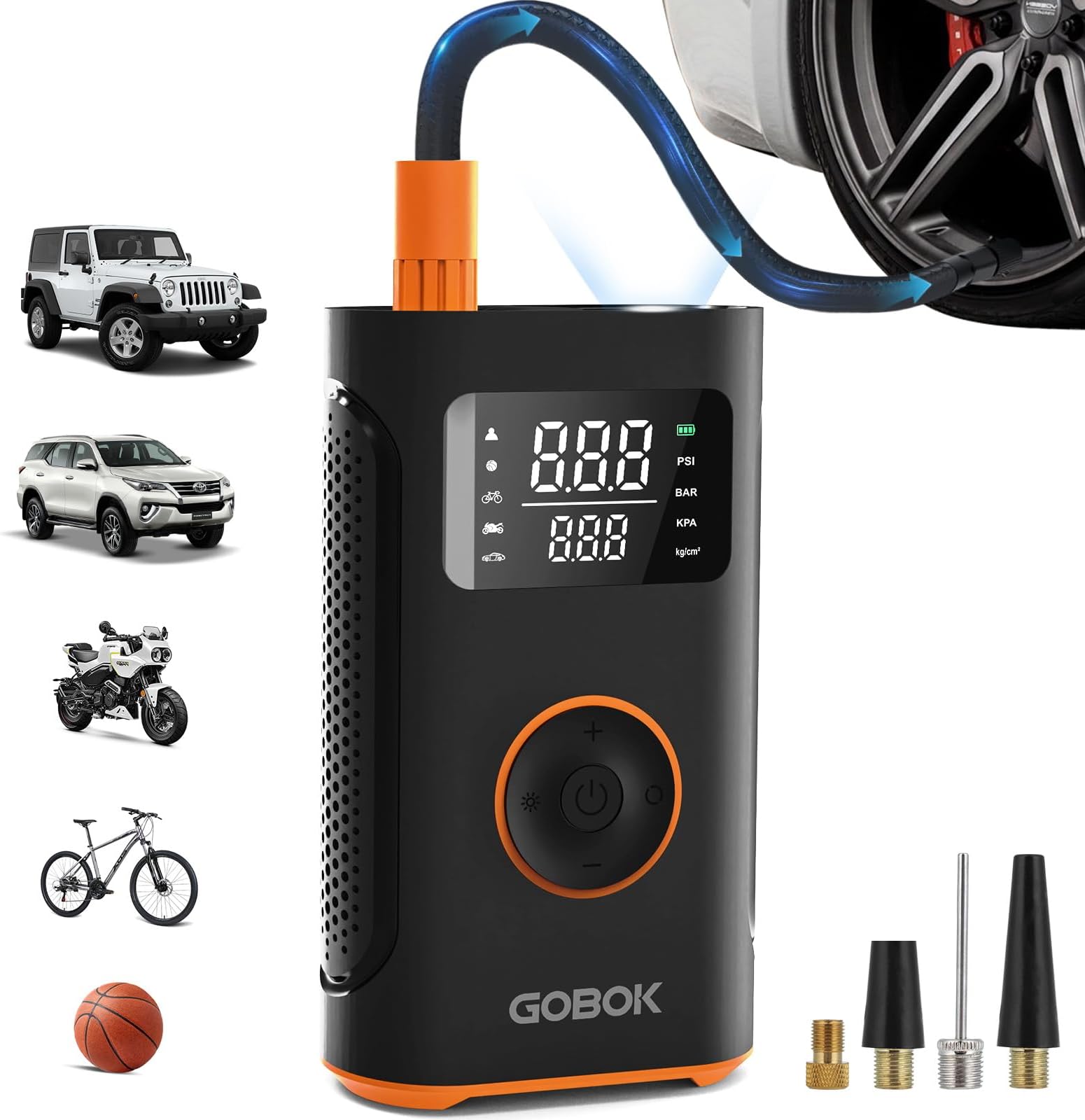 Hiboy 2 in 1 Tire Inflator Portable Air Compressor with Cordless ...