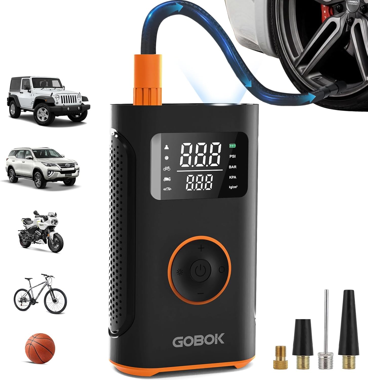 Amazon.com: Tire Inflator Portable Air Compressor with 20000mAh Battery ...