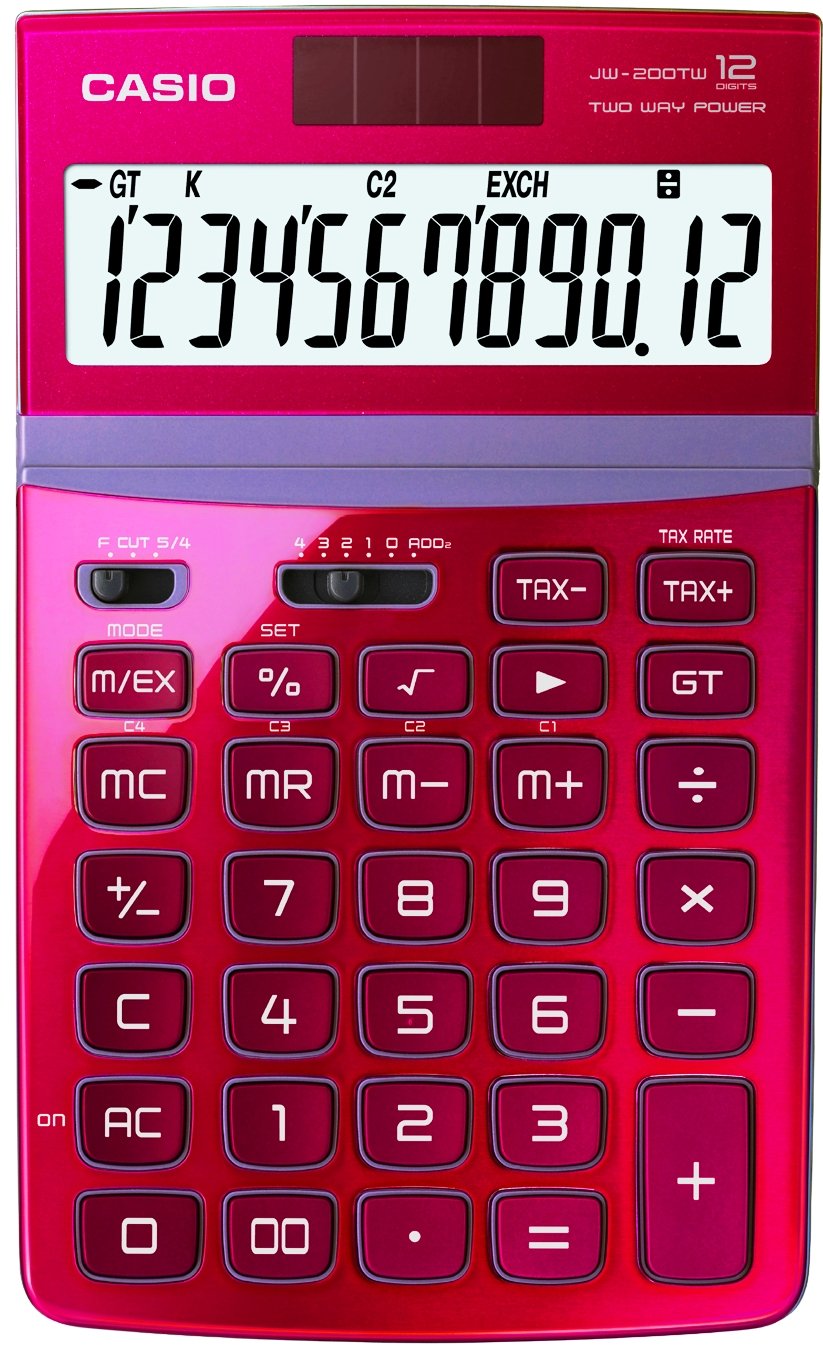 Casio JW 200TW Basic Calculator-Red : Amazon.in: Office Products