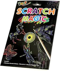 Henbrandt Magic Colour Scratch Set, Pack of 8, Scratch Art - Amazon Canada