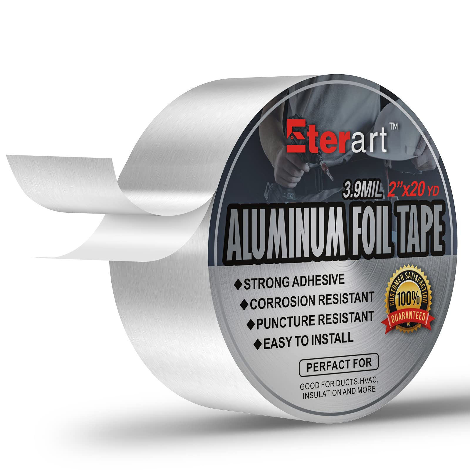 Snapklik.com : Aluminum Foil Duct Tape Heavy Duty,High Temperature ...