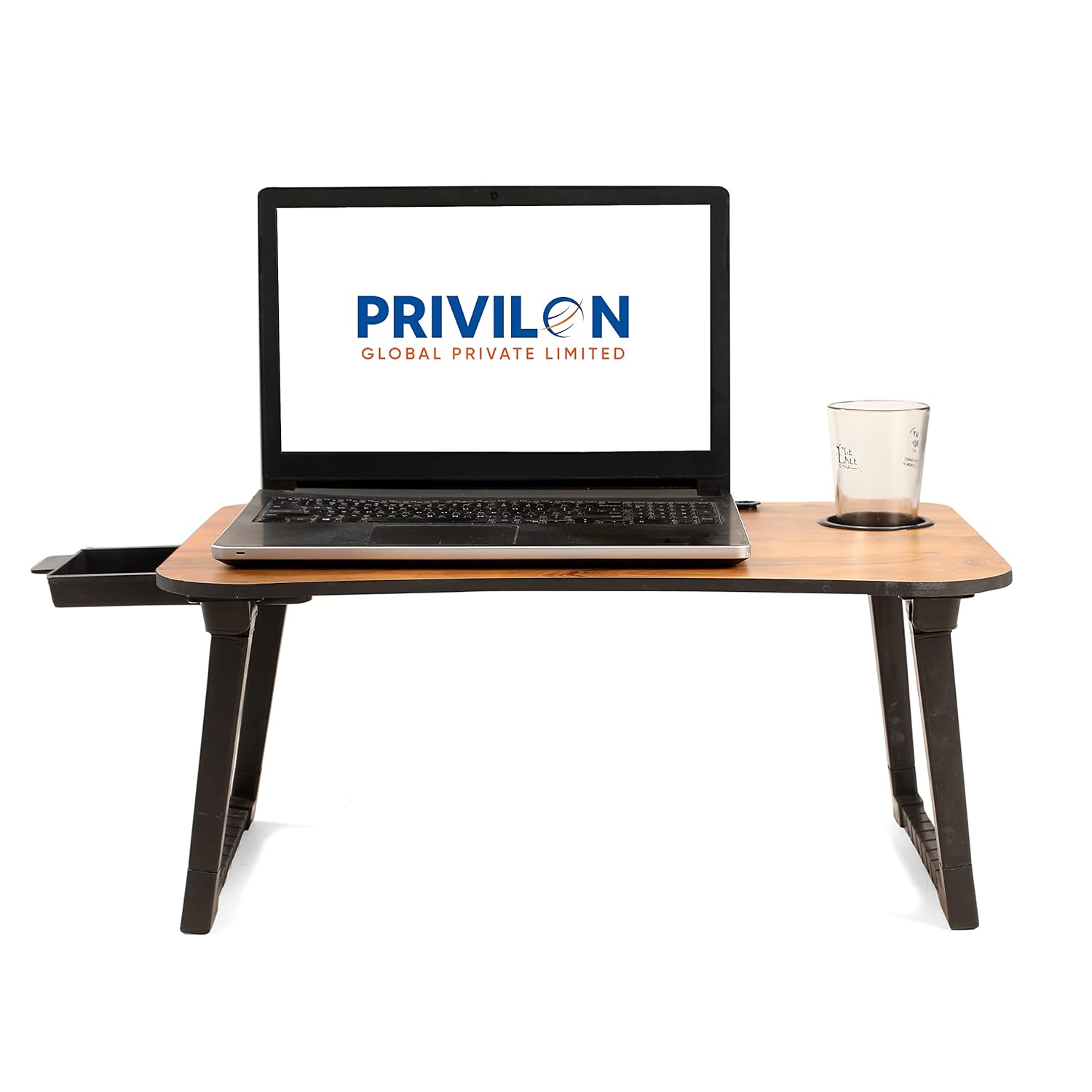 PRIVILION GLOBLE Foldable Wooden Mini Laptop Table for Bed, Study Table ...