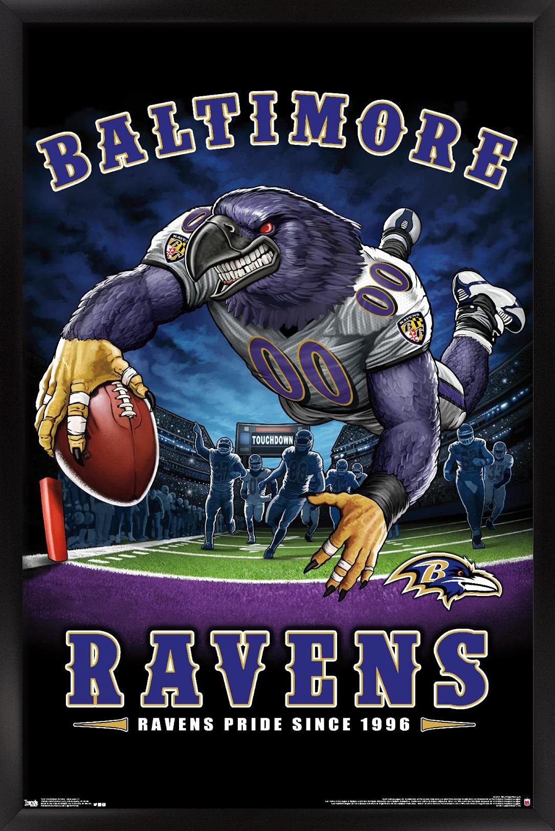 Amazon.com: Trends International NFL Baltimore Ravens - End Zone 17 ...