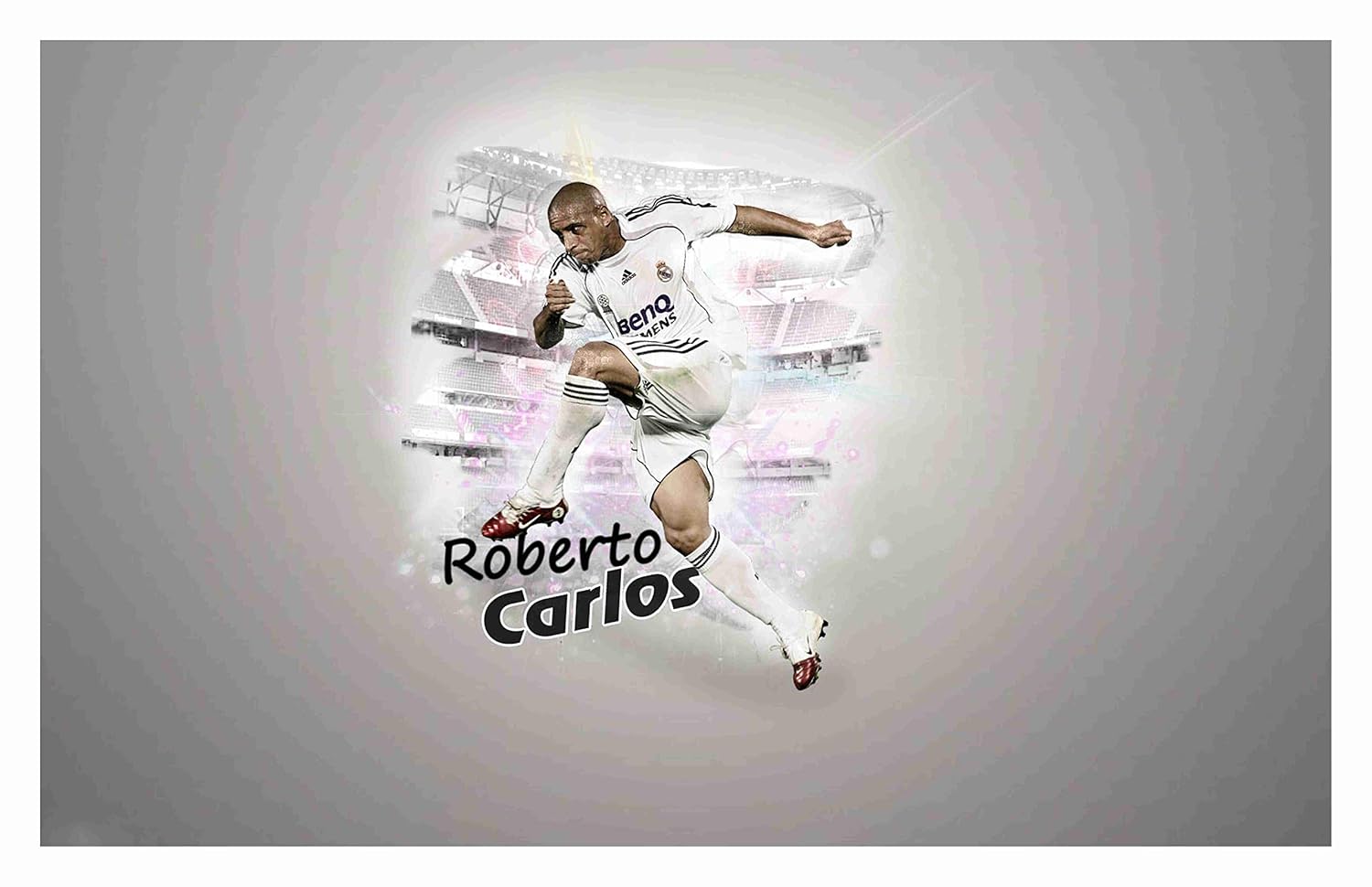 BALDAU PRINTS Roberto Carlos Footballer Wall Poster For Room (Gloss ...