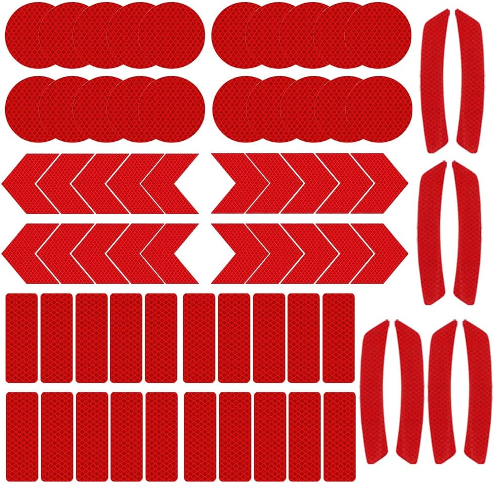 Amazon.com: 68Pcs Warning Reflective Stickers, Reflective Decals ...