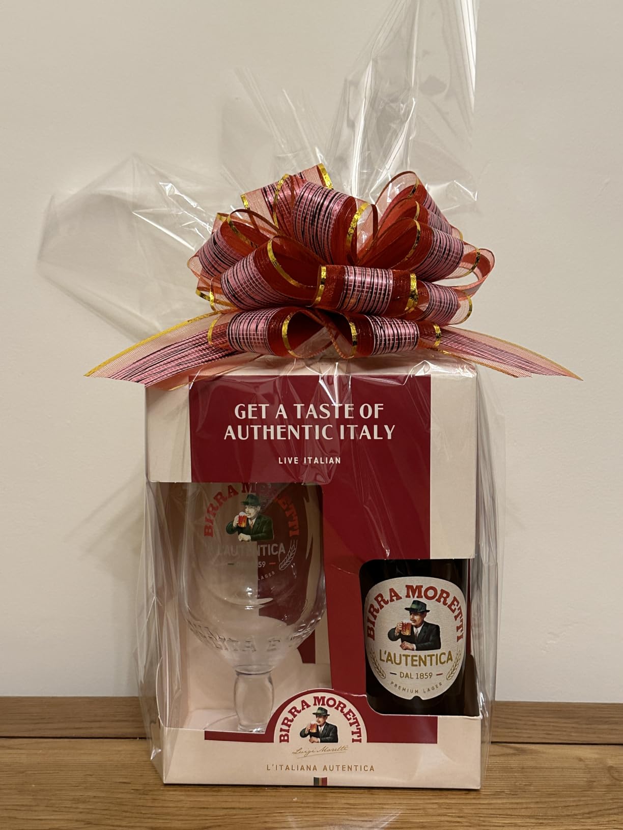 Beer Gifts For Men - Birra Moretti 330ml Bottle 4.5% ABV & Glass ...