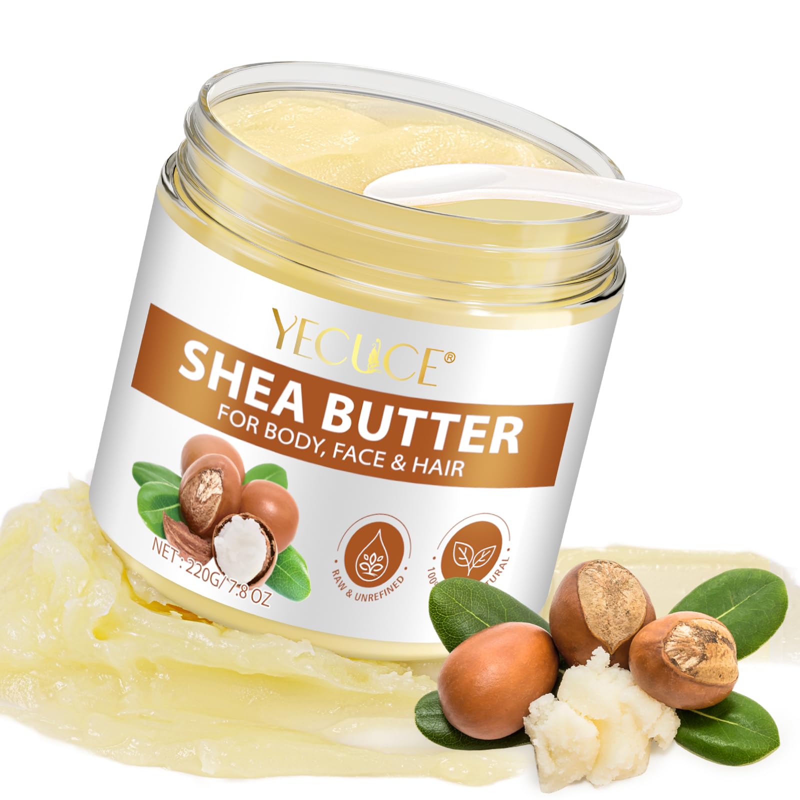 Amazon.com : AFITMOE Raw Shea Butter - Shea Butter Raw Organic for Hair ...